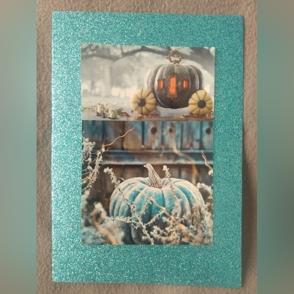 Design | Pumpkin Portrait On Glitter Frame | Poshmark